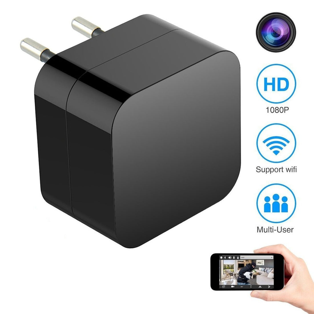 Spy Wifi Charger Night Vision Camera – spyhub.in